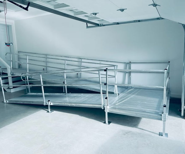 Custom Ramp Installation in a Garage: A Team Effort by USA Medical Sup ...